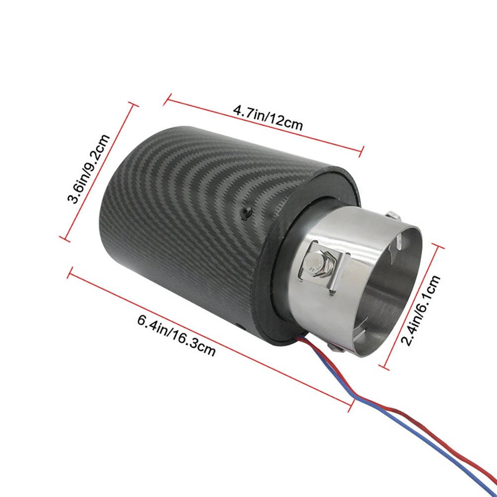 LED Illuminated Exhaust Muffler Tip